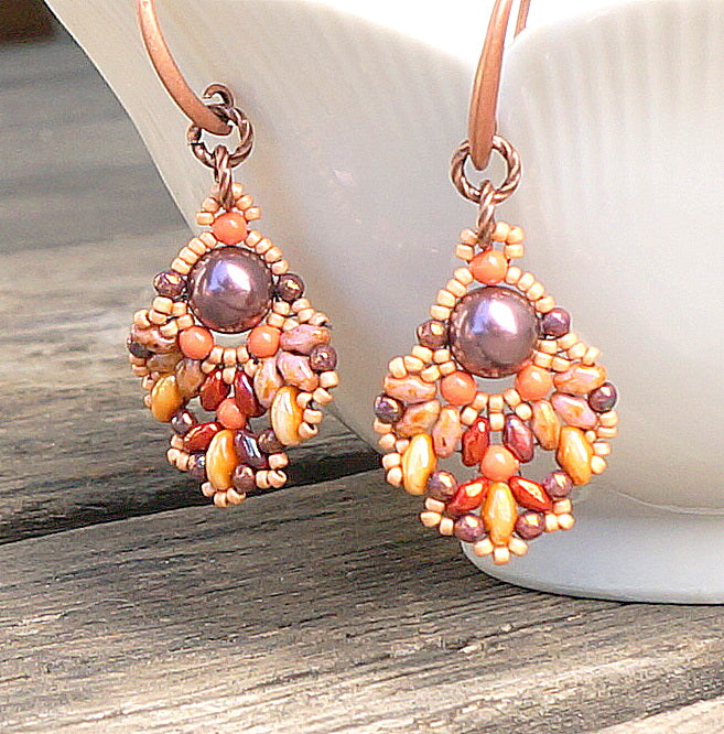 mini bead kit - Spanish Veil Earrings – The Freckled Pear